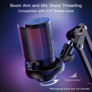 ONAIR ME6S RGB MIC With Boom Kit Gaming Condenser Microphone 24bit ...
