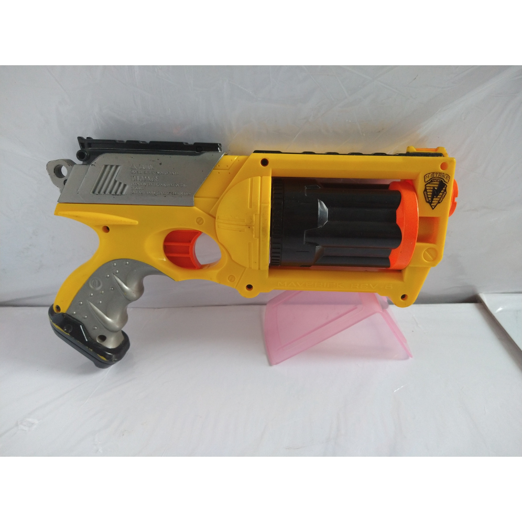 Nerf N-Strike Maverick Rev-6 Blaster Yellow USA | Shopee Philippines