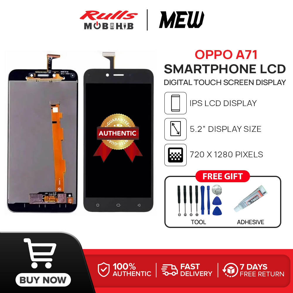 Smartphone LCD for Oppo A71 Digital Touch Screen Display Frame Assembly ...