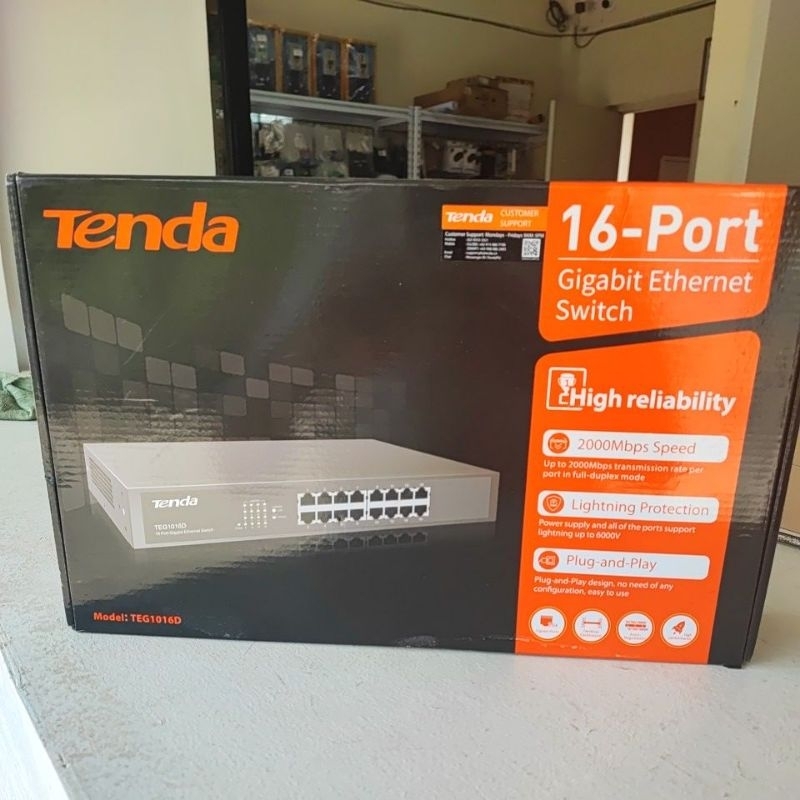 16 Port TENDA GIGABIT ETHERNET SWITCH | Shopee Philippines