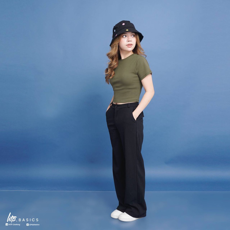 Premium Crop Top by HTP Basic (Premium Cotton Ribbed) | Shopee Philippines