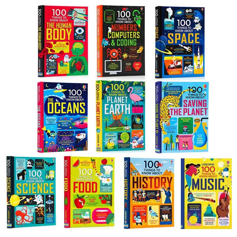 Usborne 100 Things To Know About Import Book, Children 's Science 11pcs ...