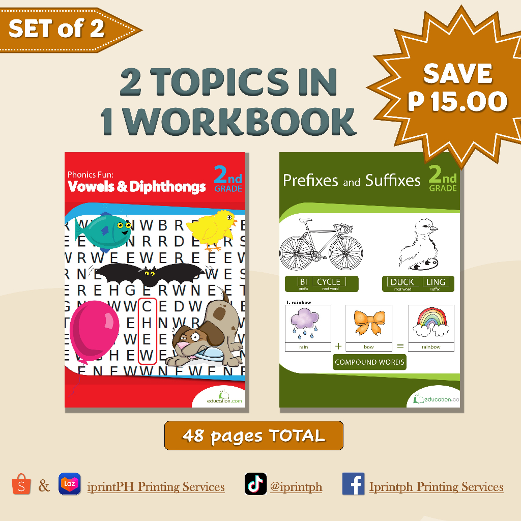 GRADE 2 READING & WRITING (Worksheets / Workbooks) | Shopee Philippines