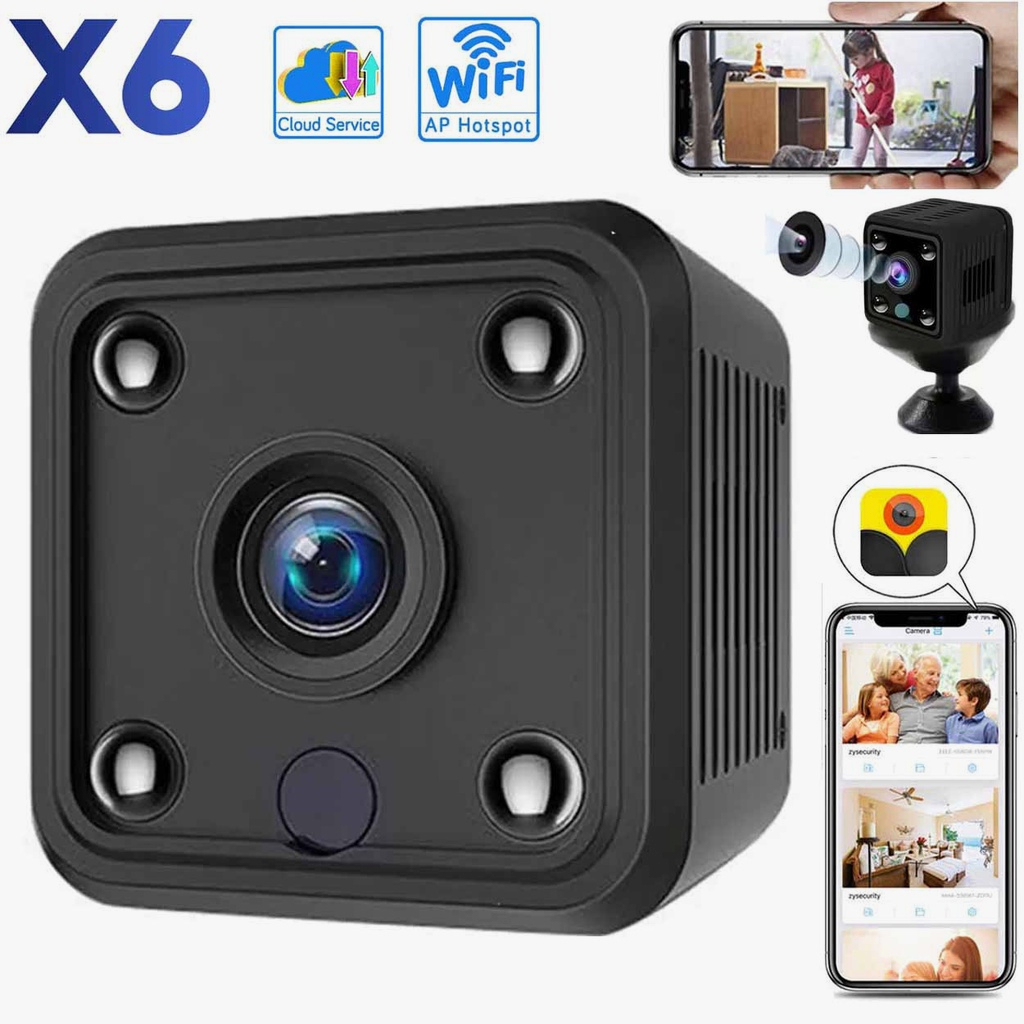 X6D Mini Camera 1080P HD CCTV Camera Webcam Wireless Wifi Security ...