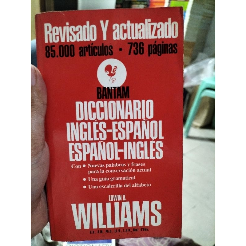 Spanish Dictionary- Bantam (Diccinarario Ingles-Espanol ) | Shopee ...