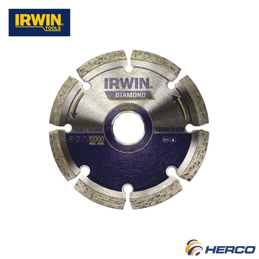 Irwin TDD105 Diamond Wheel Dry Segmented Disc - Power Tools Accessories ...