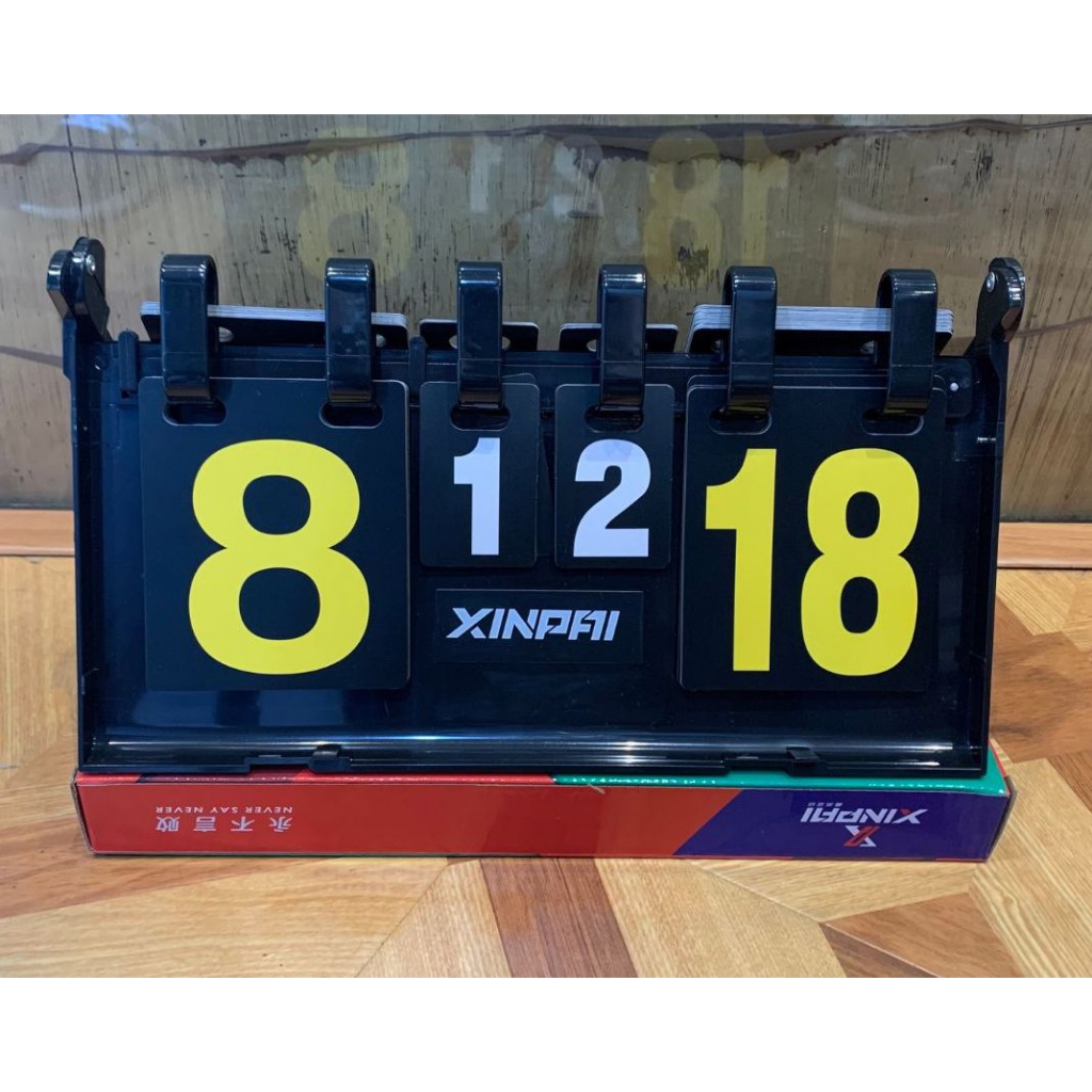 XinPai Manual Foldable Double Sided 2-Digit Flip Type Scoreboard Scorer ...