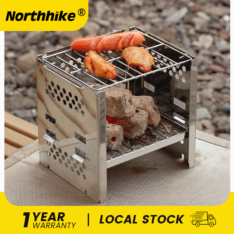 Northhike Foldable BBQ Grill Portable Backpack Stainless Steel Barbecue ...