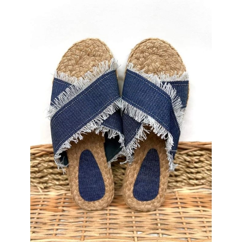 Native Abaca Tattered Strap Slip On Sandals for WOMEN | Shopee Philippines