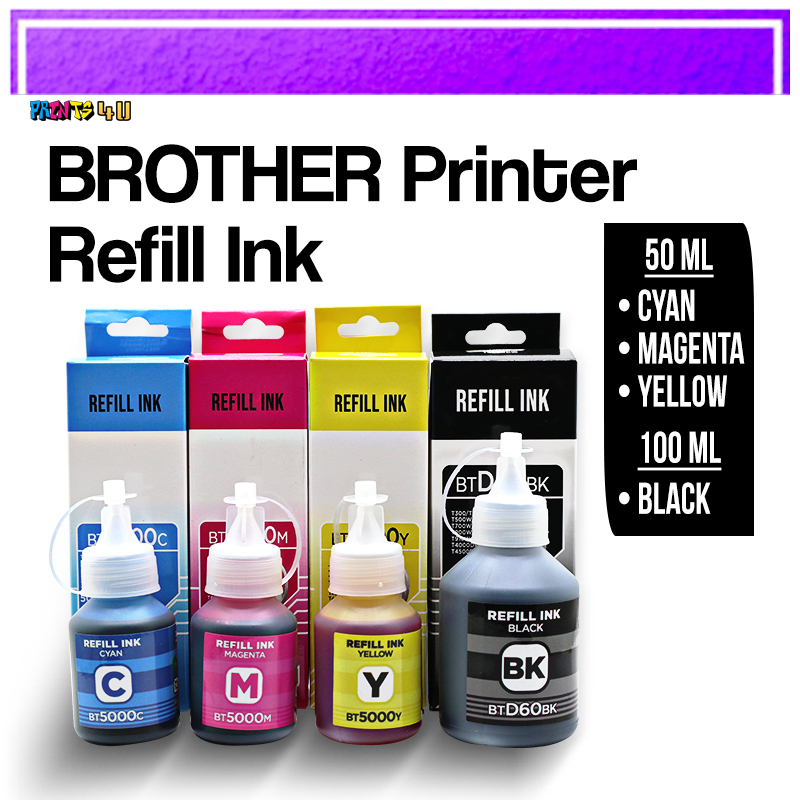 Refill Ink For Brother Printer T300 T310 T500w T510w T700 T710w T800w ...