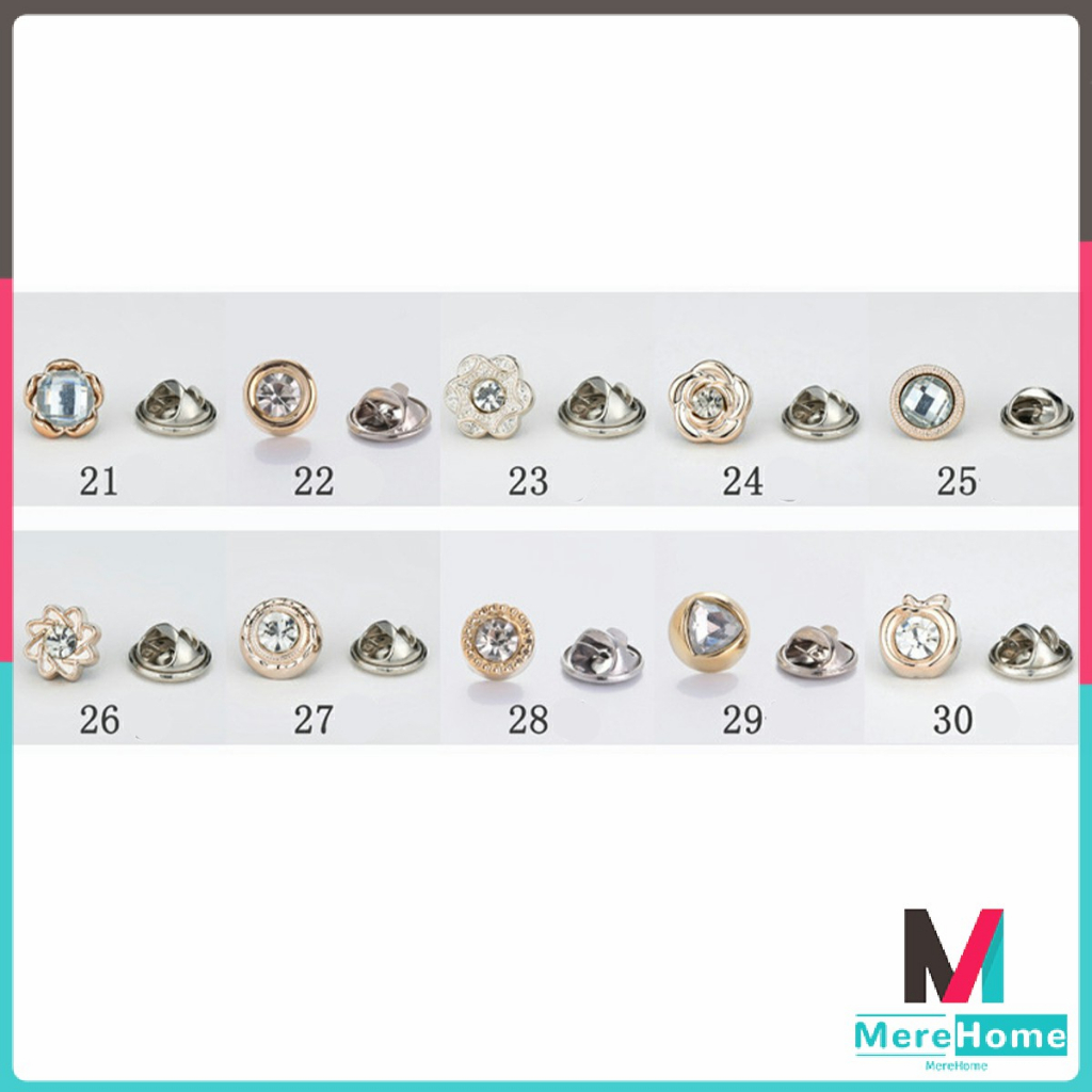 Anti-Exposure Pearl Decorative Buttons Twist No Seam Button Flower ...