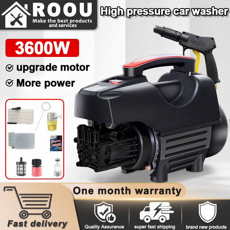 3600W Portable High Pressure Washer Automatic Household Washer Spray High Pressure Washer Car ...