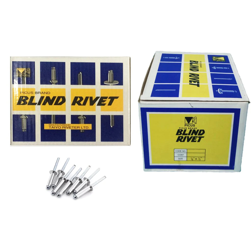 PER BOX--BLIND RIVETS/LOW PRICE 1/8x1/2 / 5/32x1/2 / 1/8x3/4 | Shopee ...