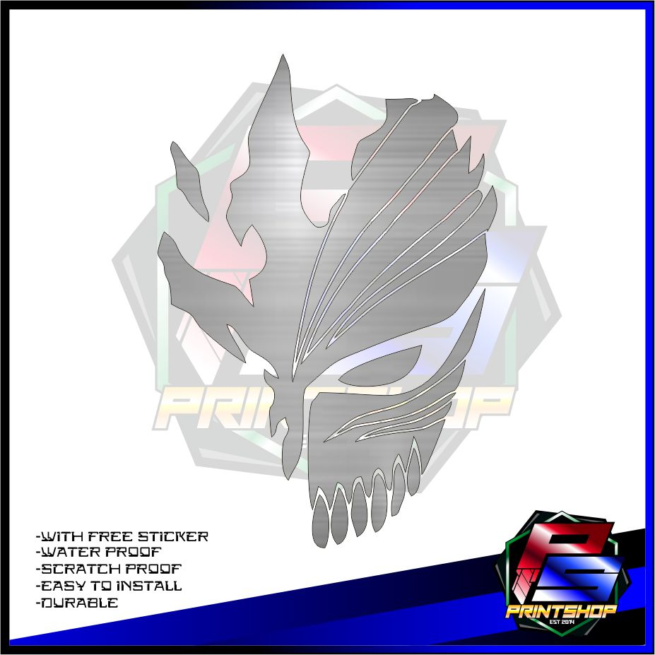Ichigo Hollow Mask Car and Motorcycle Cut-out Sticker Decals Durable ...