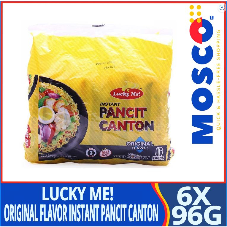 Lucky Me! Original Flavor Instant Pancit Canton 6pcs | Shopee Philippines