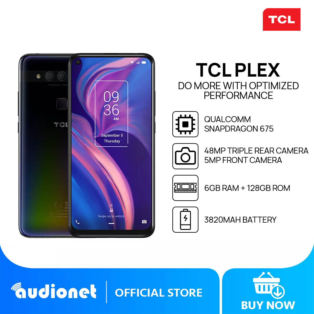 TCL PLEX Smartphone | 6GB RAM+128GB ROM | Qualcomm Snapdragon 675 | 6.53” FHD+ Display | 48MP ...