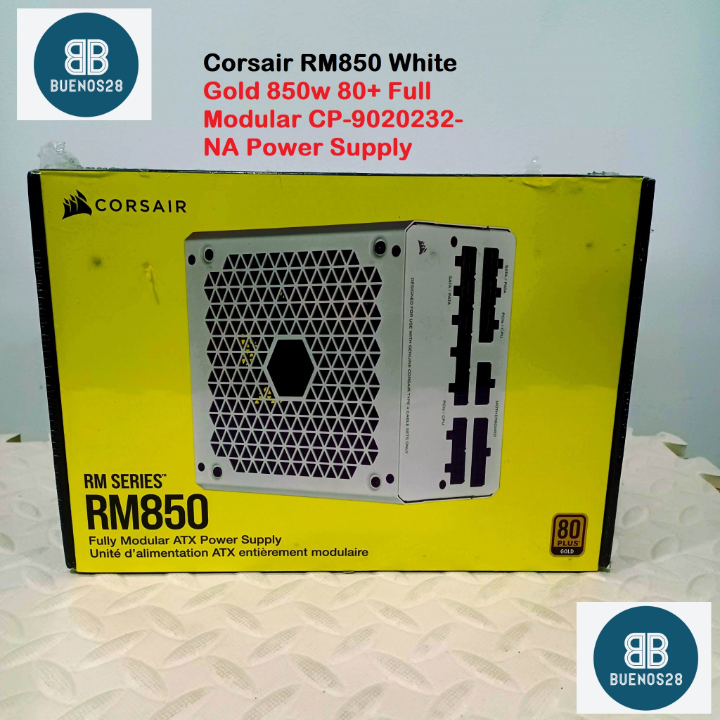 Corsair RM850 White Gold 850w 80+ Full Modular CP-9020232-NA Power ...