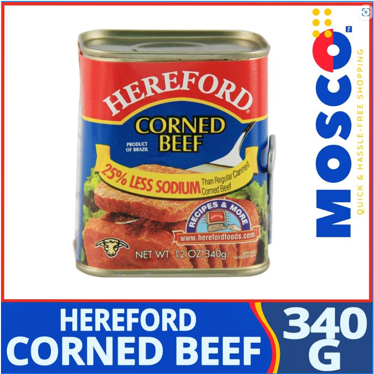 Hereford Corned Beef 340g | Shopee Philippines