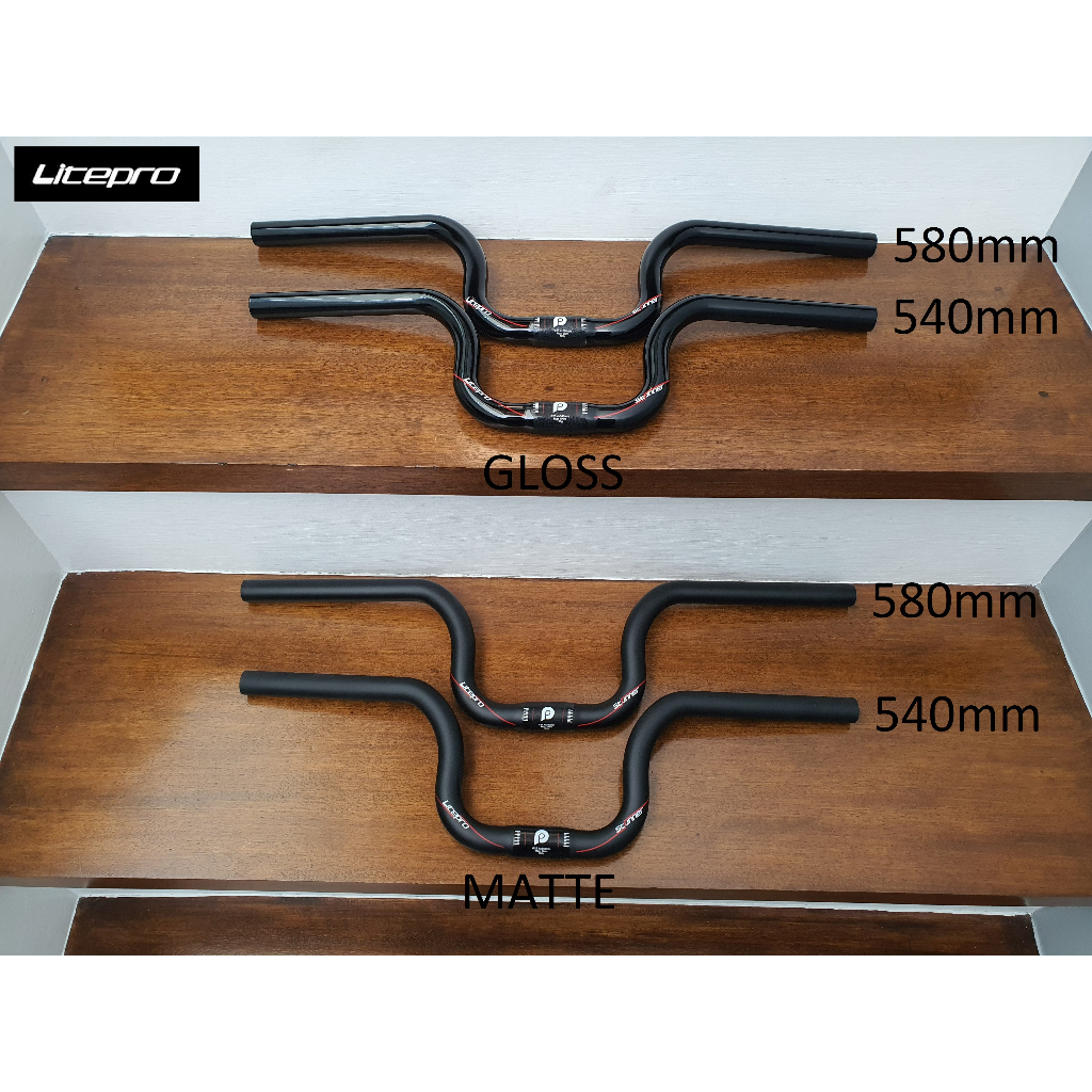 Litepro Stunner Carbon Fiber U-shaped M Handle Bar High Rise 140mm Riser Handlebar | Shopee ...