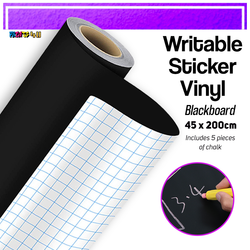 Blackboard Removable Vinyl Sticker Whiteboard 45x200cm | Shopee Philippines
