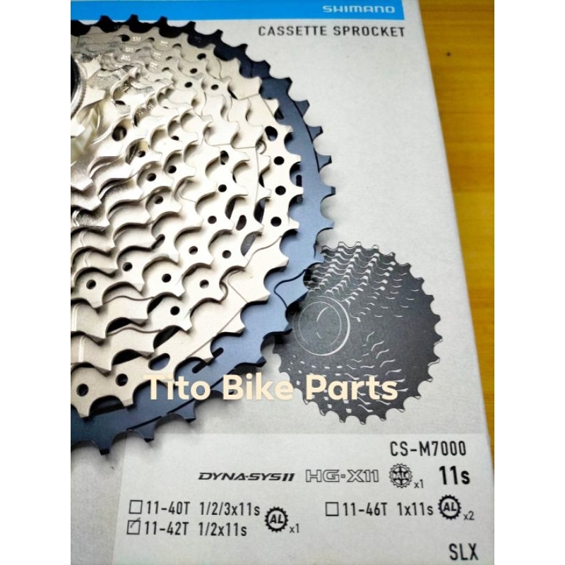 SHIMANO SLX M7000 GRAVEL MTB 11-42T / 11-46T 11 SPEED COGS CASSETTE ...