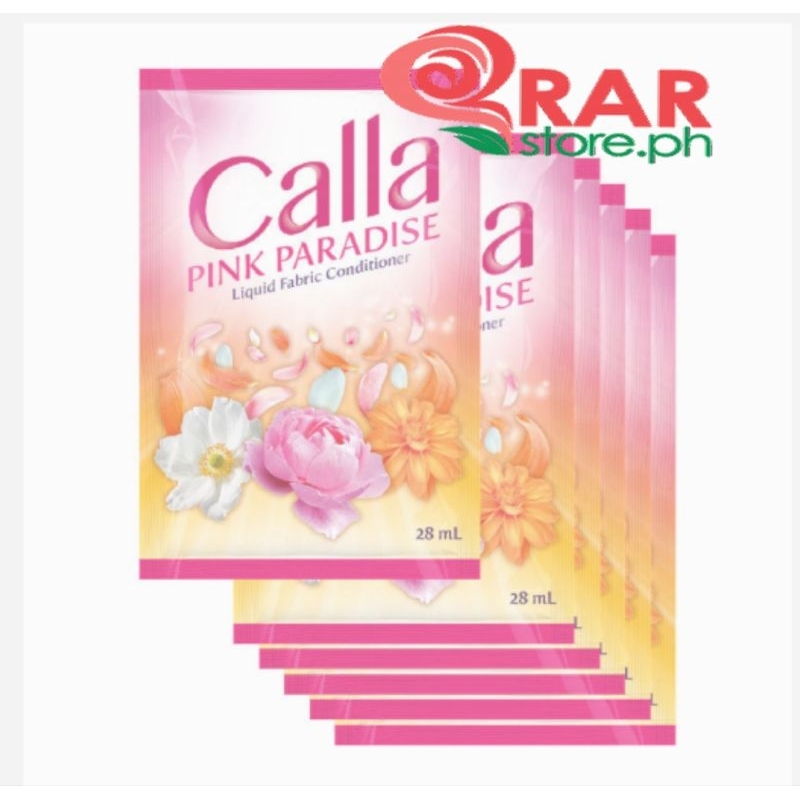 Calla Fabric Conditioner Pink Paradise 28ml ( 6 pieces) | Shopee ...