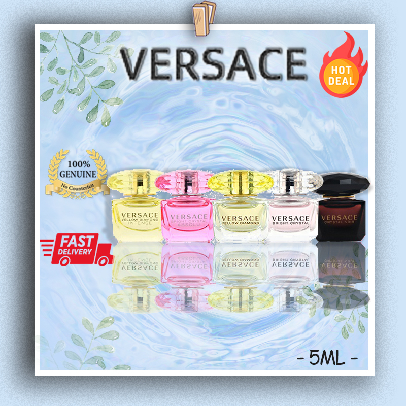 VERSACE Mini Perfume set for women Collection 5 in 1 Sample Fragrances ...