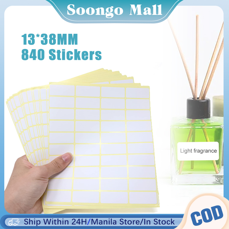 840 White Adhesive Label Price Blank Sticker White Paper Sticker ...