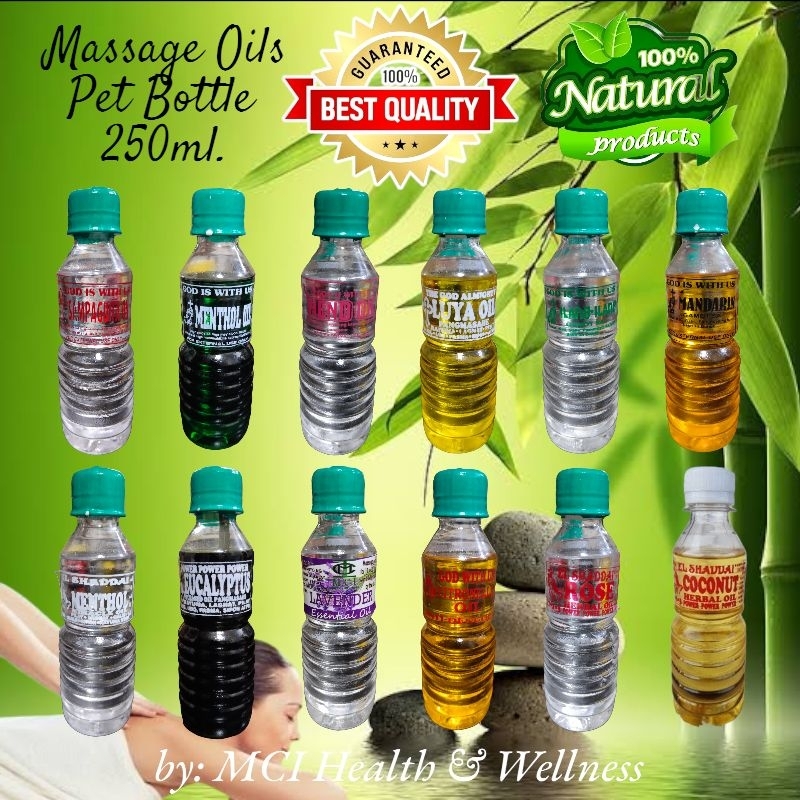 MASSAGE OIL IN PLASTIC BOTTLE 250ml. (EL SHADDAI HEALING OIL) | Shopee ...