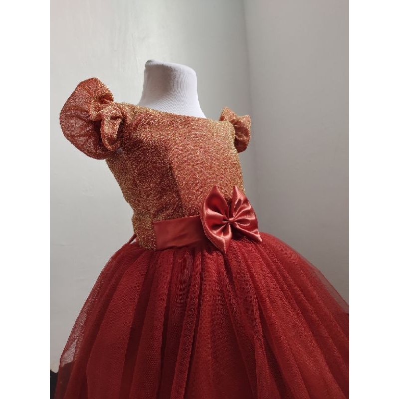 Flower girl gown or dress (Rusty, Beige, Sage Green, Royal Blue ...