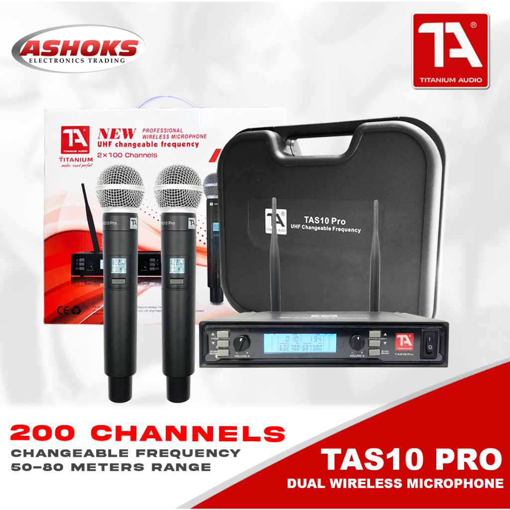 Titanium Audio TA S10 Pro / Wireless Microphone /UHF Changeable ...