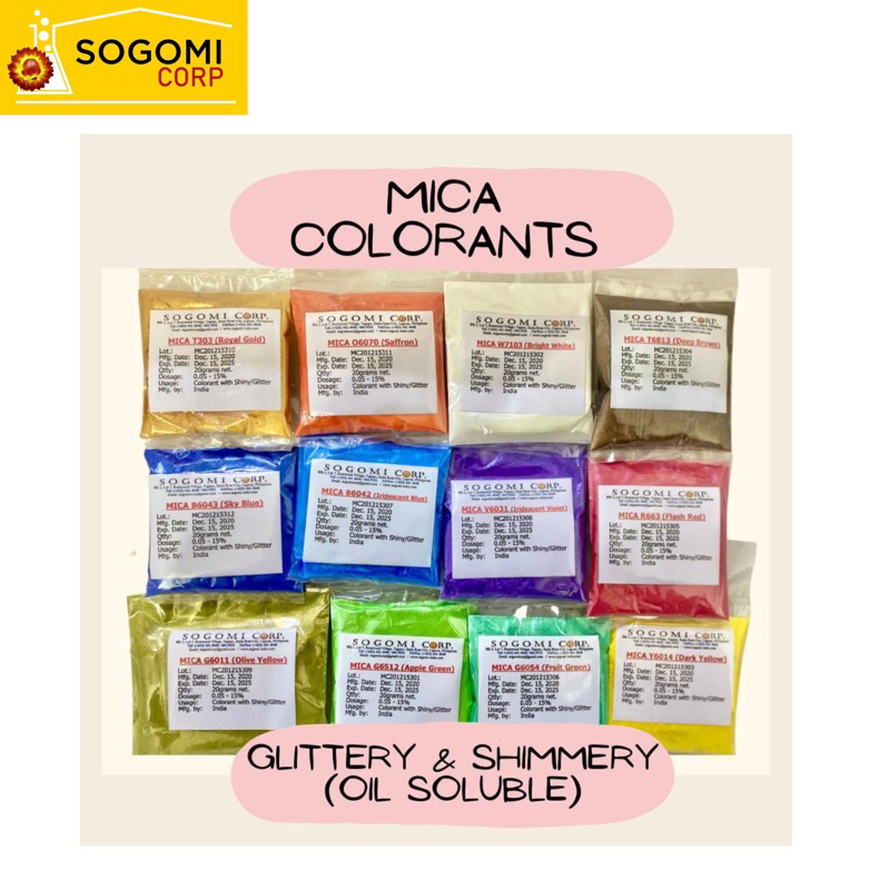 MICA COLORANT (20GRAMS-100GRAMS) | Shopee Philippines