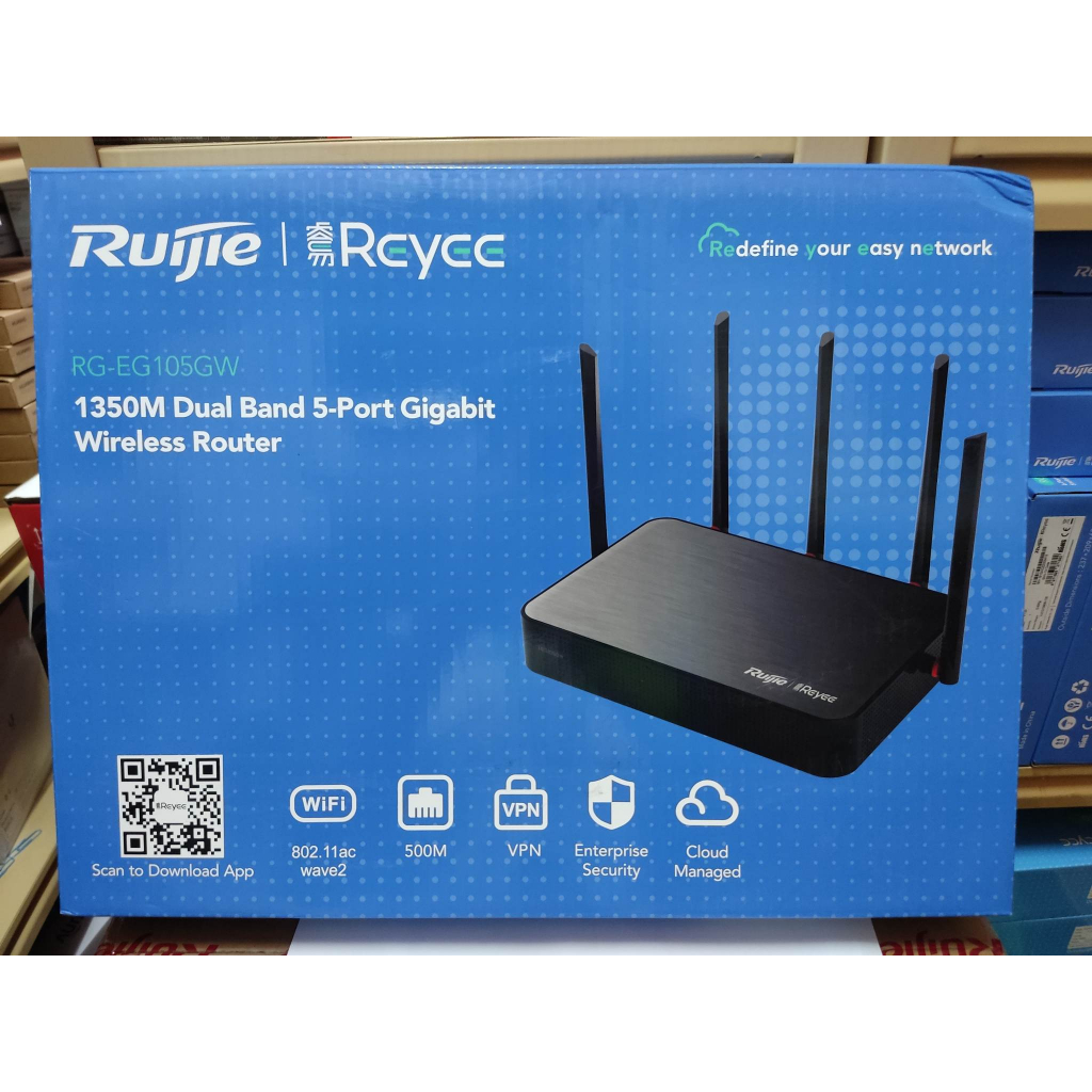 Reyee RG-EG105GW AC1300 Dual Band 5-port Gigabit Managed Gateway ...