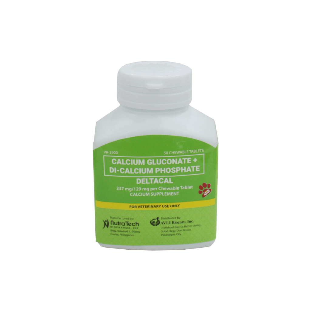 Deltacal Calcium Supplement 50 Chew/Tablet for Dogs & Cats | Shopee ...