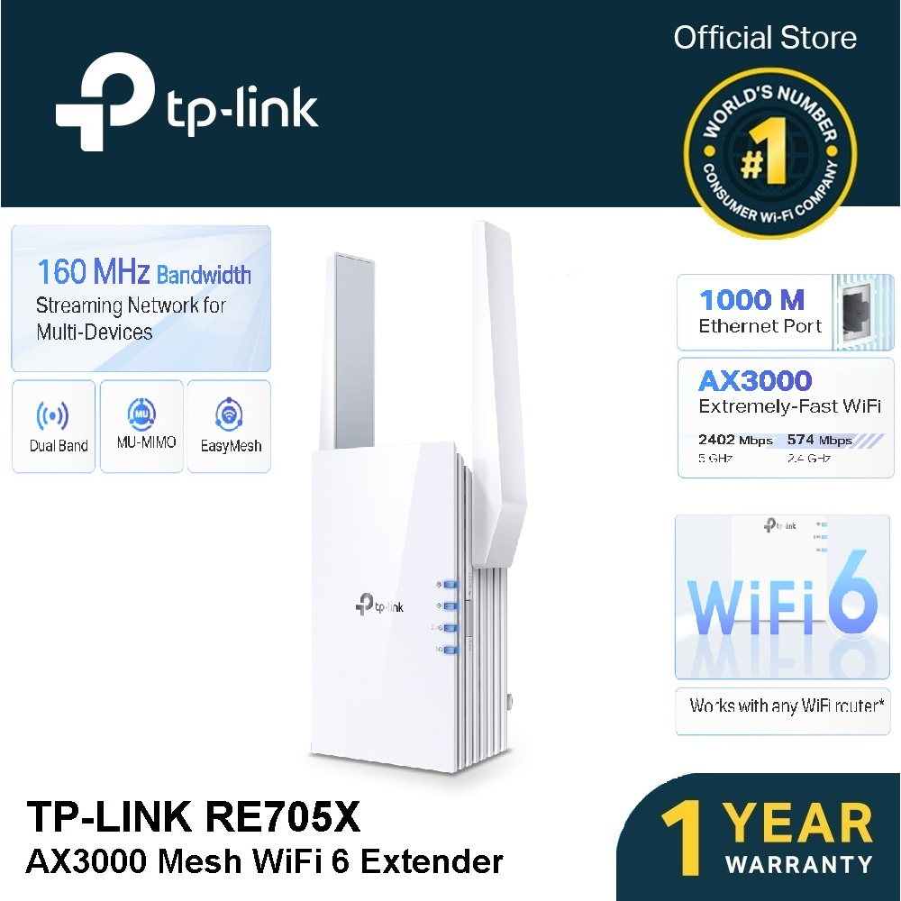TP-LINK RE705X AX3000 Mesh WiFi 6 Extender | Shopee Philippines