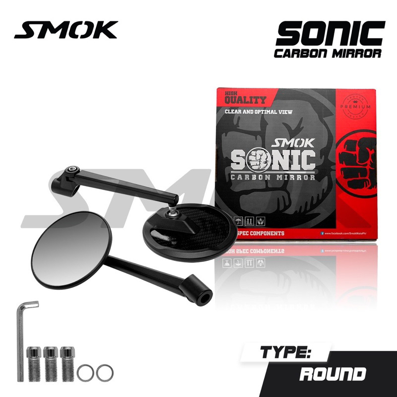 SMOK Sonic Carbon Mirror Universal Side Mirror / Diamond / Round Side ...