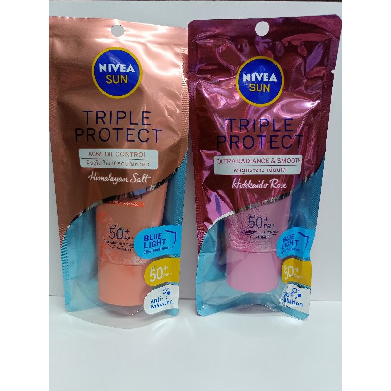NIVEA Sun Triple Protection Acne Oil Control SPF50 PA+++40mL | Shopee ...