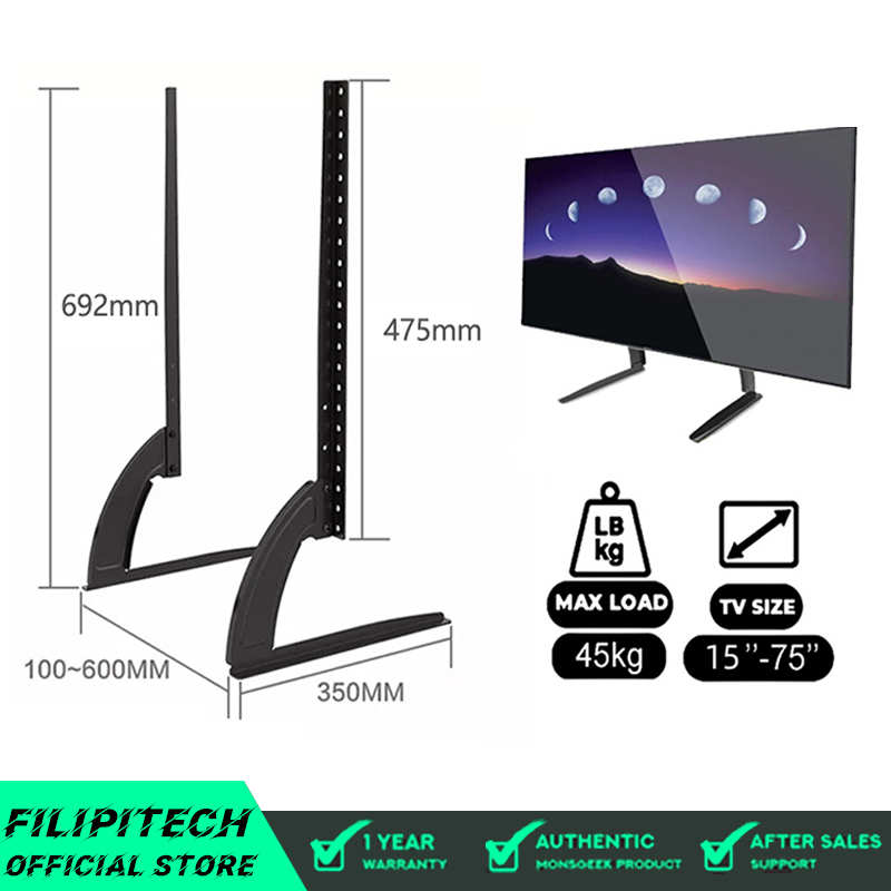 Universal 15-75 LCD TV Screen Stand Base Stand, Adjustable Display ...