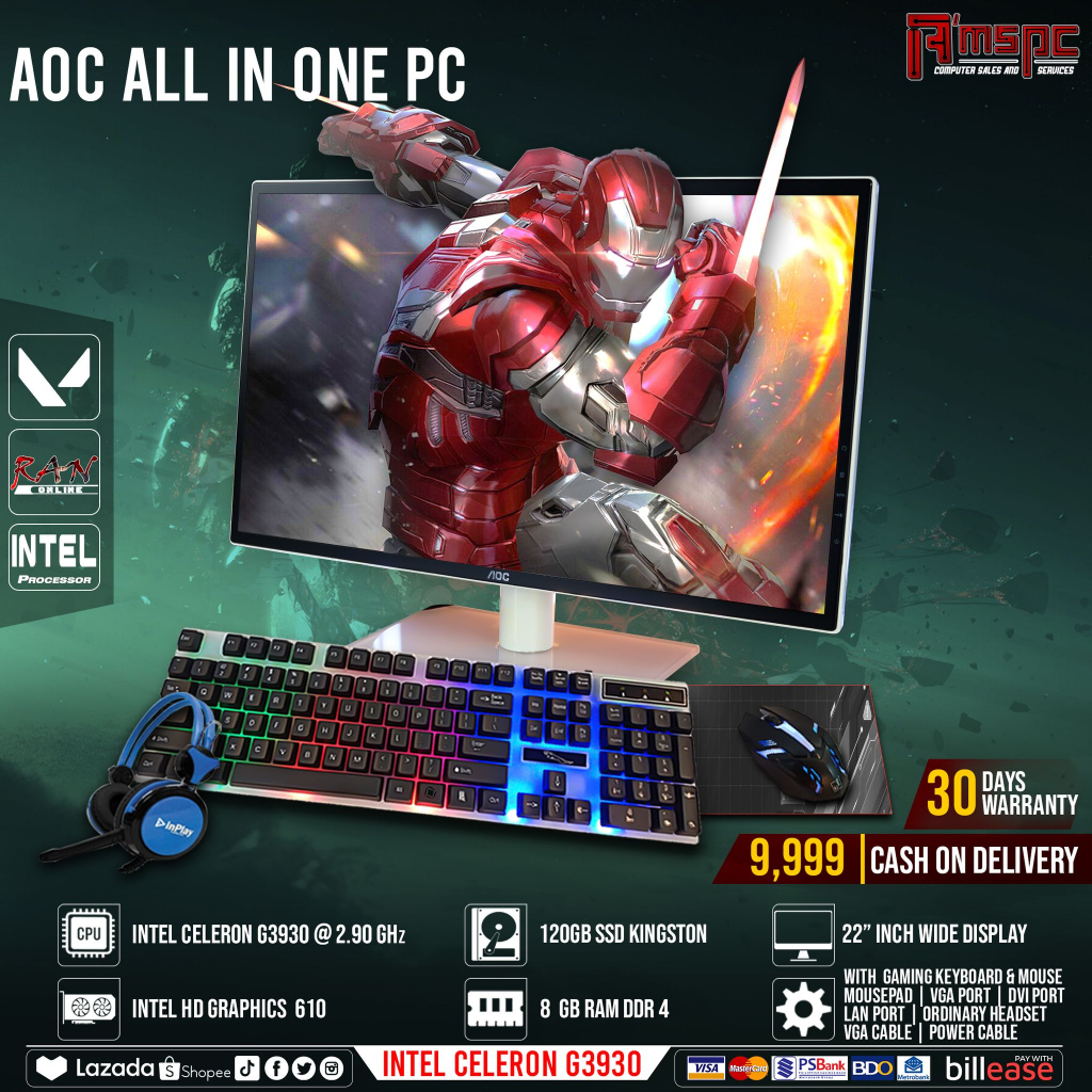 ALL IN ONE PC IASSORTED | Shopee Philippines