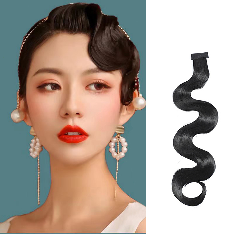 Wave Wig Bangs Piece Antique Costume Period Retro Wig A | Shopee ...
