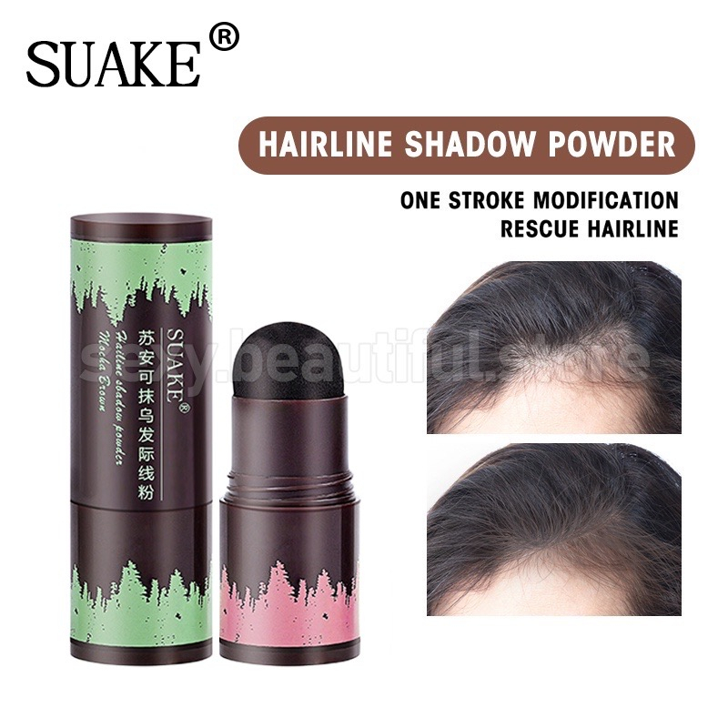 SUAKE one stroke Hairline shadow powder black/ brown dye hair ...