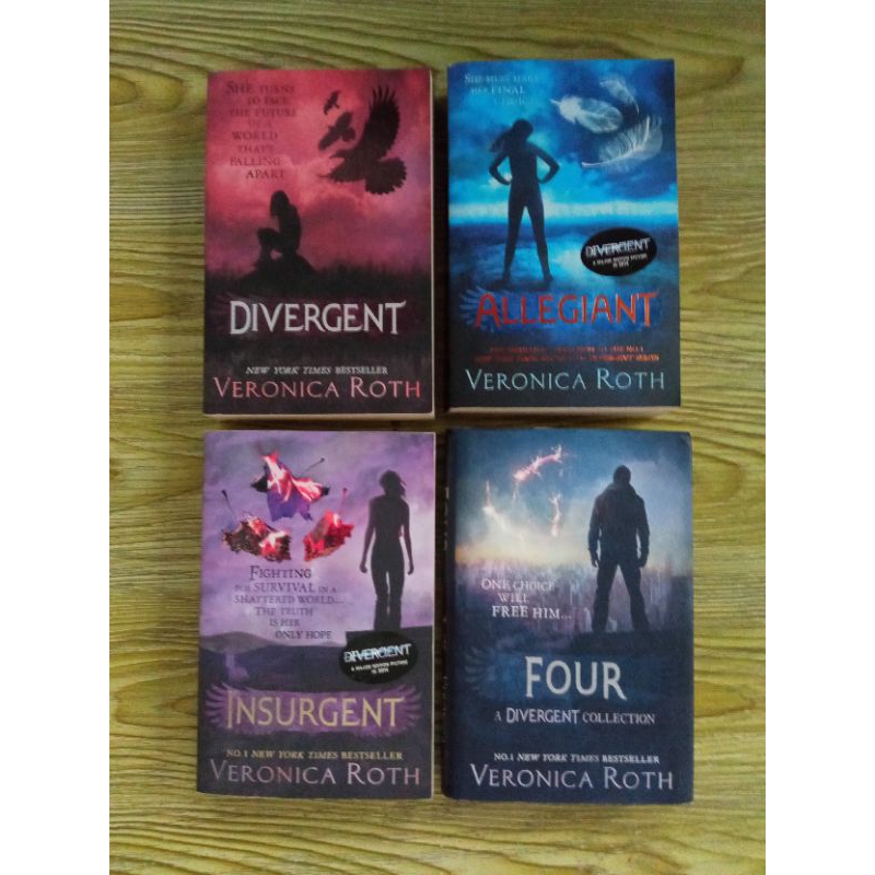 Veronica Roth Book Bundle (Divergent, Insurgent, Allegiant, Four ...