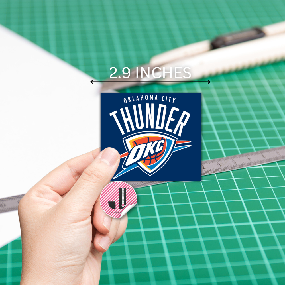 OKLAHOMA CITY THUNDER STICKER | NBA WATERPROOF STICKER | NBA LOGO ...