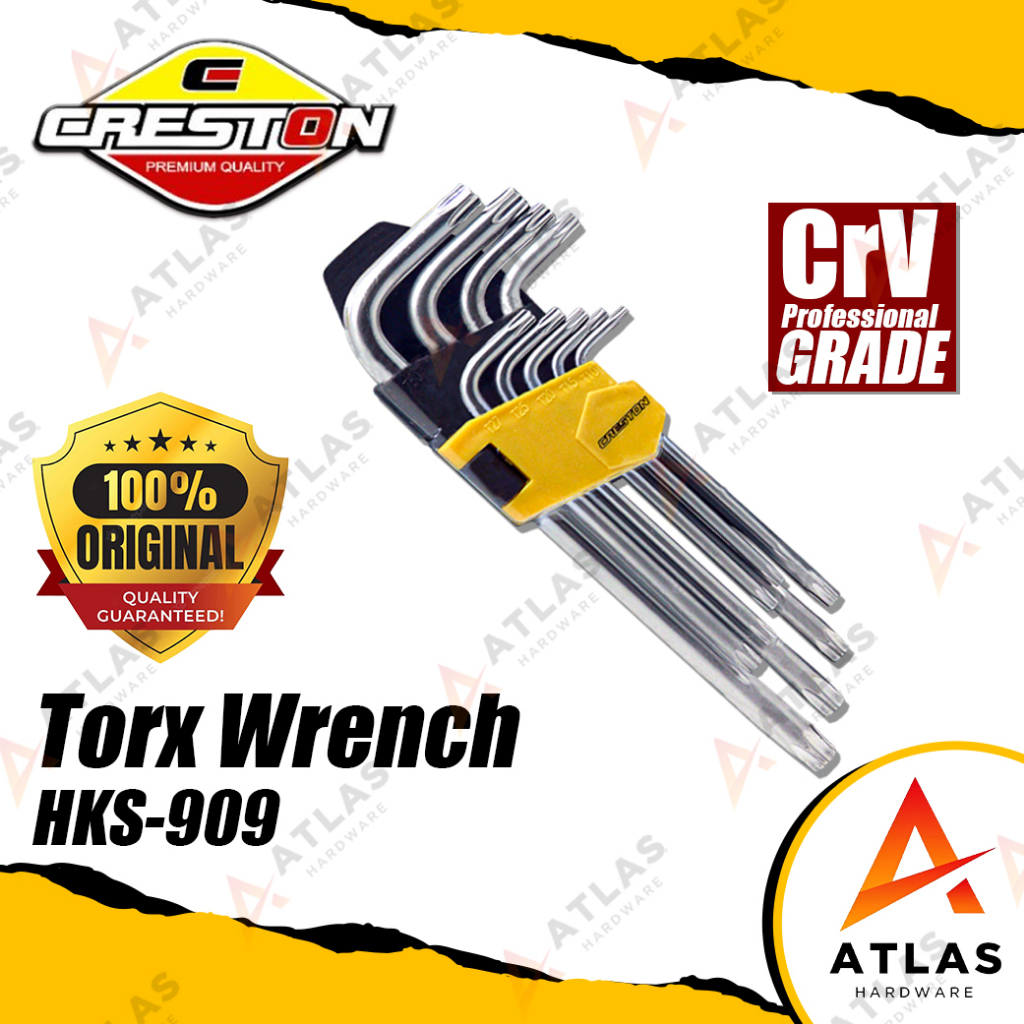 CRESTON Torx Wrench 9pcs ORIGINAL | Shopee Philippines
