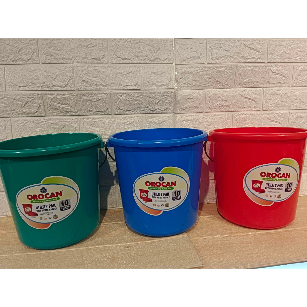 Utility Pail Timba Orocan's 10Liters with metal handle without cover ...