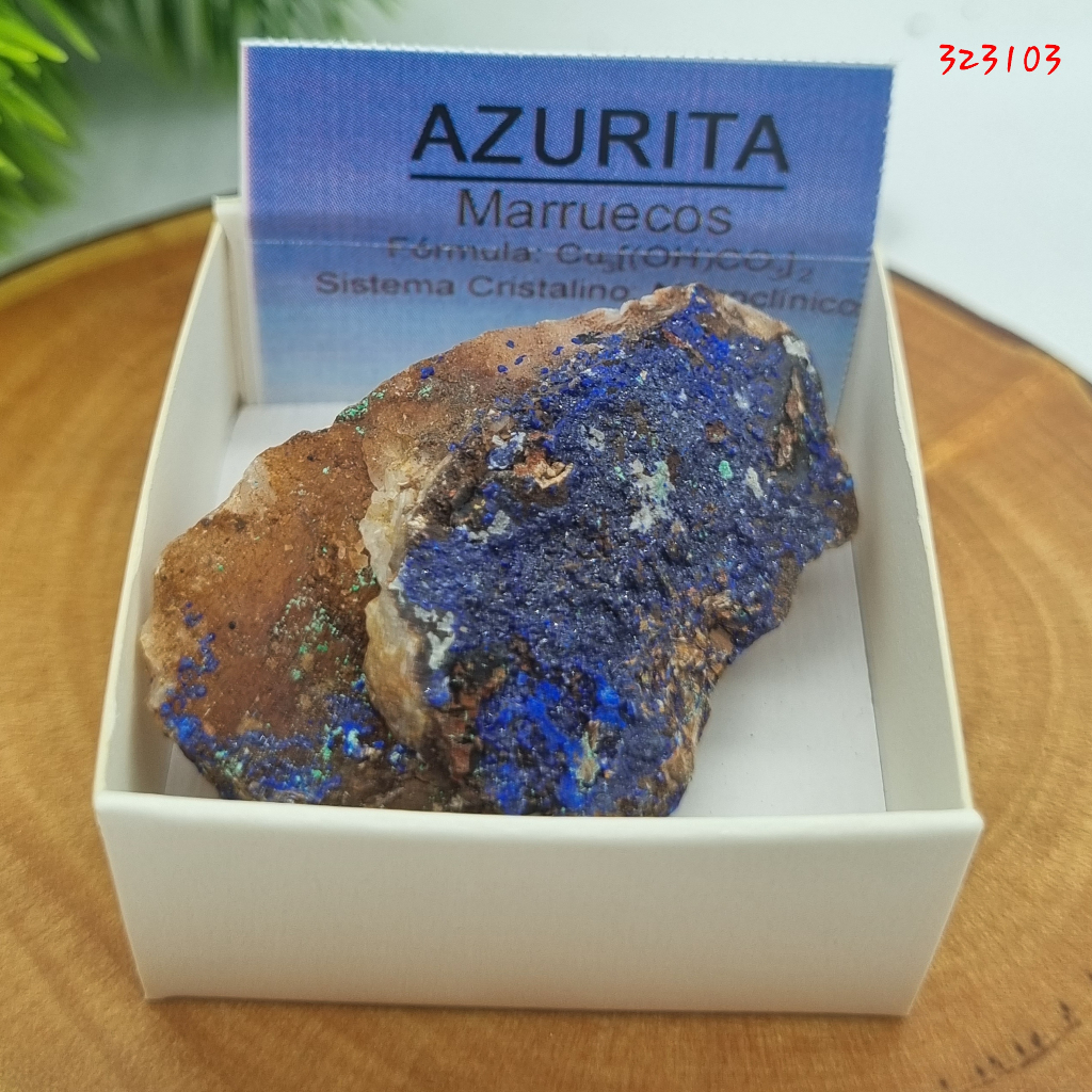 Azurite Raw Crystal - Azurite Healing Crystal in 4x4cm box - rough ...