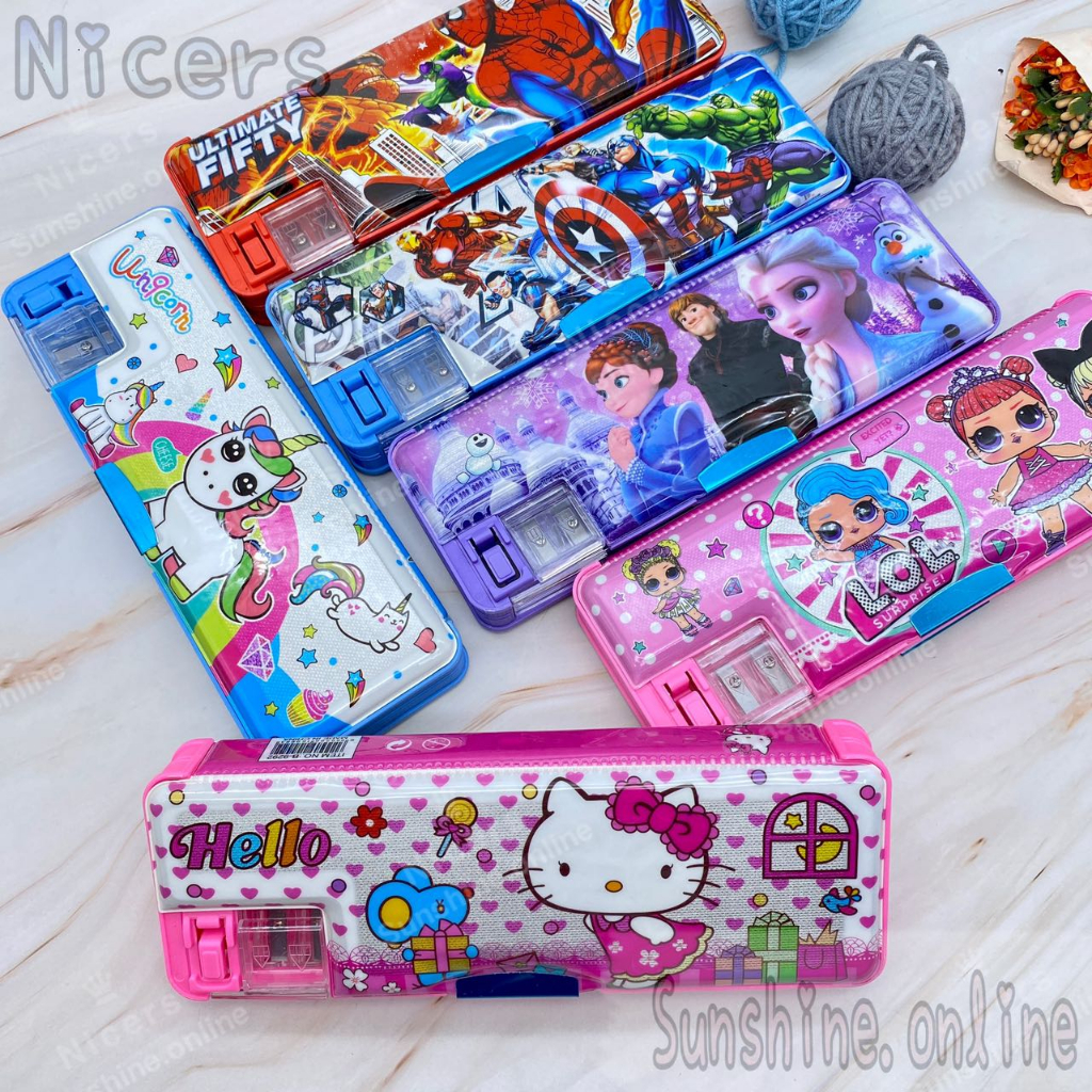 PC-1818 Plastic Pencil Case Pencil Box W/sharpener B-9292 | Shopee ...
