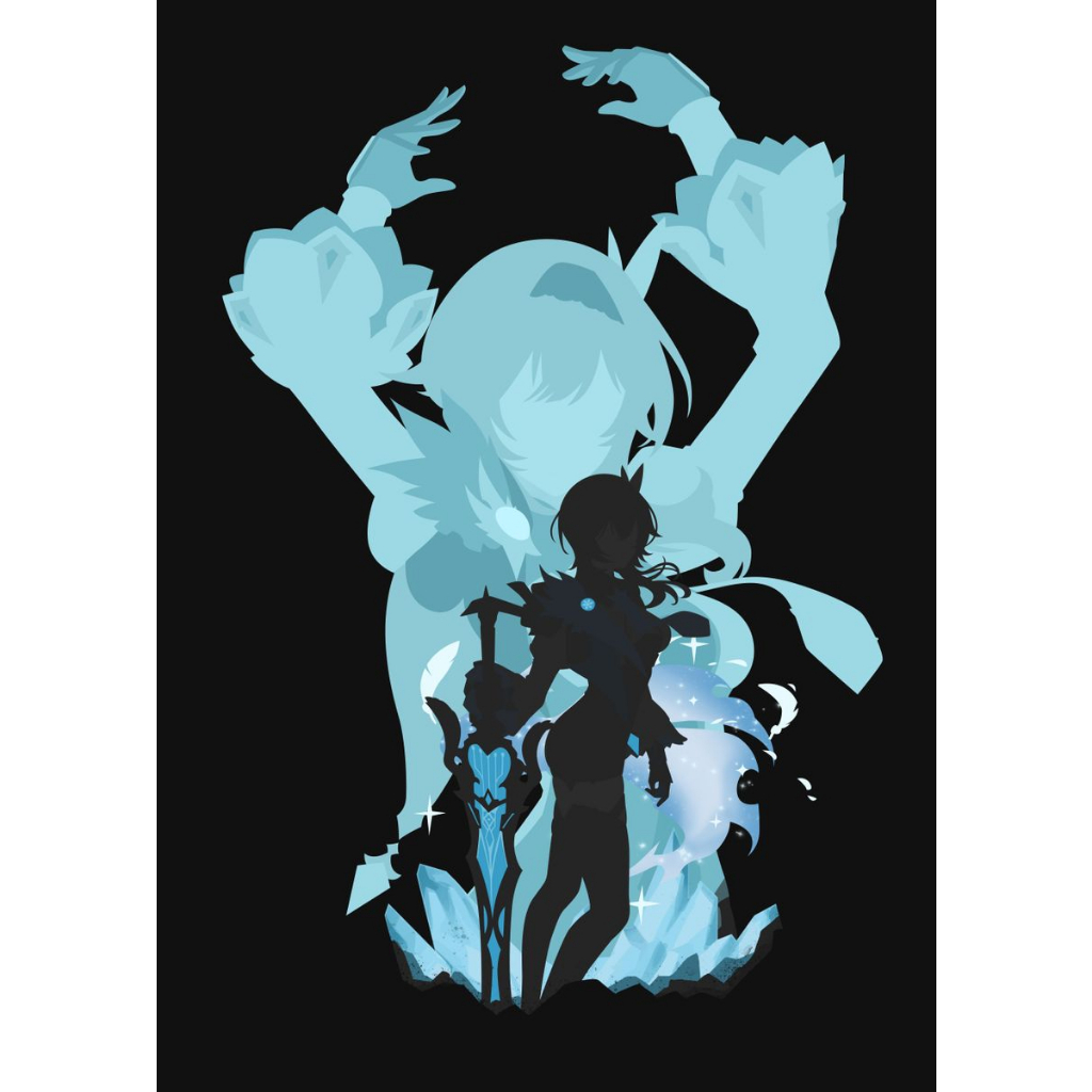 Genshin Impact - Dark Edition A4 Posters / Official Poster / Game ...