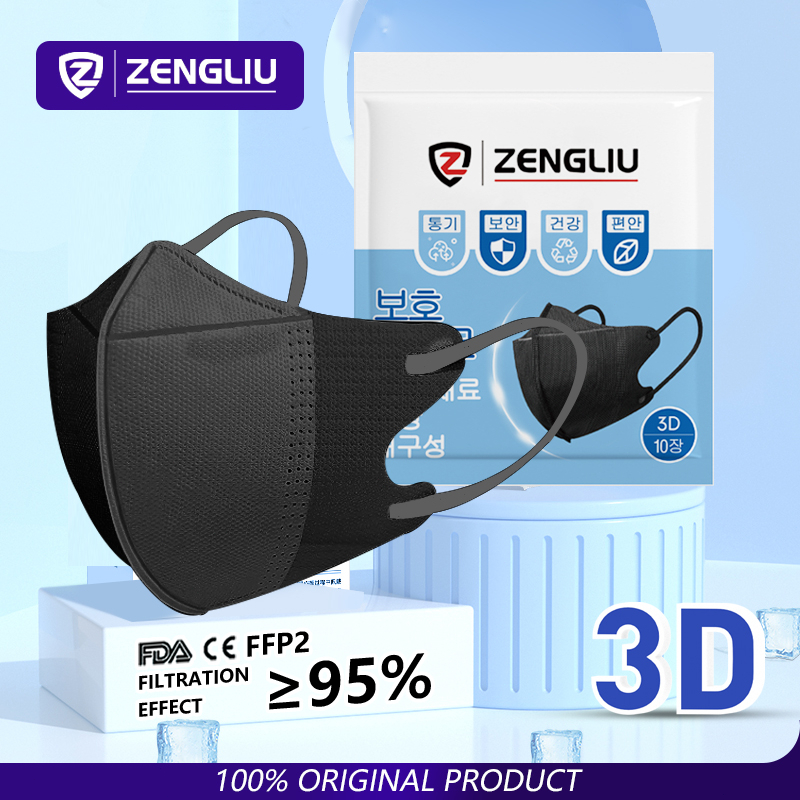 Zengliu 100PCS 3D Face Mask Protective Disposable Nanofiber Filter ...