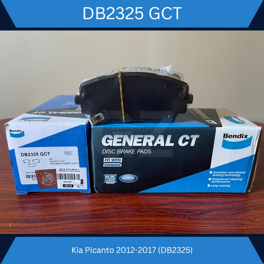 Bendix Brake Pads Front Set GCT for Kia Picanto 2012-2017 (DB2325) | Shopee Philippines